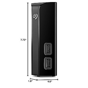 Seagate Backup Plus Hub 8 TB, External Hard Drive, 3.5', USB 3.0, Desktop, for PC and Mac, with 2 Months Free Adobe Creative Cloud Photography Plan