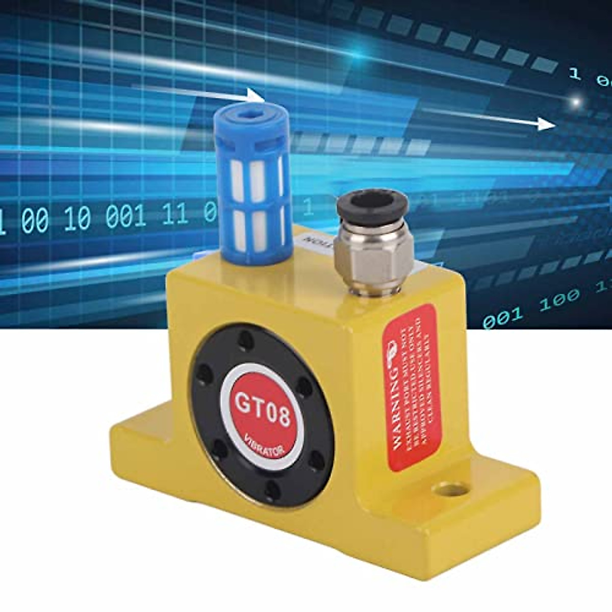1/8 NPT Pneumatic Vibrator, Air Compressor Accessory Provide Inline Vibration for Sandblaster Cabinet Hopper Industrial Machine