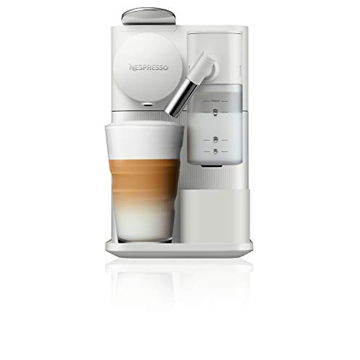 Nespresso Lattissima One Original Espresso Machine with Milk Frother by De'Longhi, Silky White