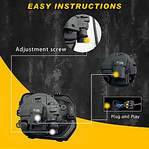 Fog Lights Assembly Kit for 2016 2017 2018 2019 2020 2021 2022 2023 Toyota Tacoma(Fits SR,SR5 Model Only), 1 Pair Bumper Driving Fog Lamps Set with H11 55W Halogen Bulbs