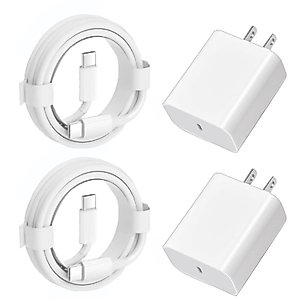 [2-Pack] 30W Pixel 8 7 Fast Charger for Google Pixel 8 8 Pro 7 7a 7 Pro 6 6a 6 Pro, 6.6ft PD USB C Phone Wall Fast Charging with Block (No Overheating When Charging)