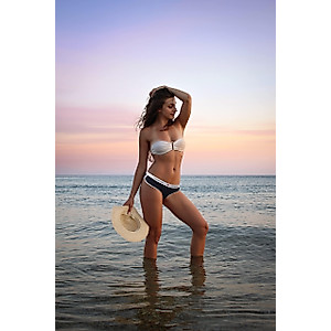 BAJAOEY Women's Cotton Underwear Womens Cheeky Panties for Women Soft Comfy Ladies Bikini Hispter 5 Pack S-XL