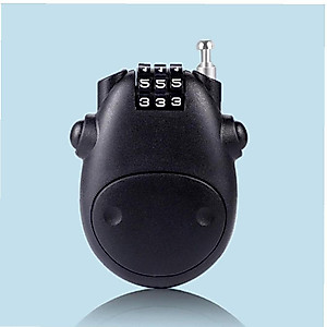 Froiny Retractable Cable Lock Mini Lock Number Padlock Luggage Locks with Cable for Suitcases Bike Snowboard Stroller