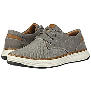 Skechers mens Skechers Men s Moreno Canvas Oxford Shoe, Beige (Tpe 578), 10.5 Wide US