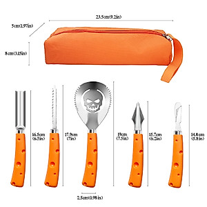 HuaQi Halloween Pumpkin Carving Kit: Halloween Decorations Pumpkin Carving Tools Pumpkin Carving Power Tools with Carrying Case for Kids Adults