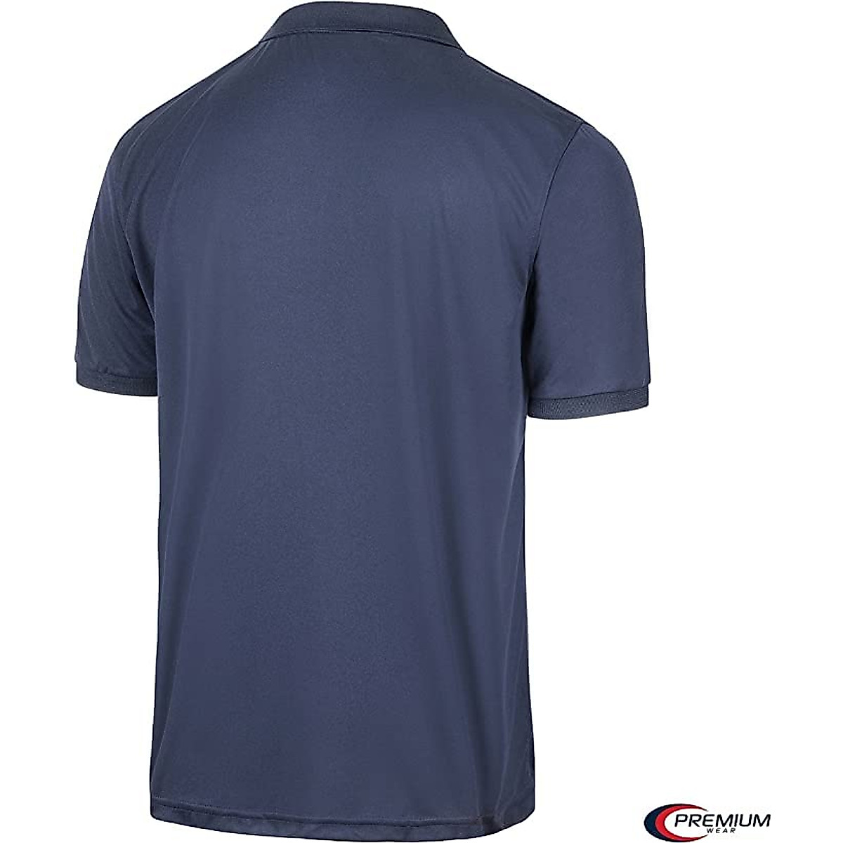 Premium Wear 2-Pack Men's Navy Polo T-Shirts Quick-Dry Moisture Wicking - Breathable, Lightweight, and Durable - Perfect for Sports, Gym, and Outdoor Activities - Machine Washable 2X-Large