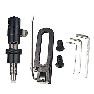 ZSHJGJR Archery Magnetic Arrow Rest and Cushion Plunger Set Pressure Button Metal Arrow Rest Left Right Hand for Recurve Bow (Right Hand, Black)