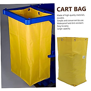PLAFOPE 1 Pc canvas bag janitorial bag janitorial cart bag replacement cart bag trash can outdoor Cleaning Trolley Bag trashcans for car Cleaning Cart Bag Commercial Work supplies