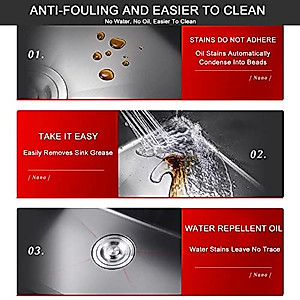 Commercial Restaurant Kitchen Sink, Kitchen Sink Stainless Steel Single Bowl With Pull-Out Faucet Single Bowl Big Sinks, 304 Stainless Steel Sink With Drain Strainer And Accessories (Color : A, Size