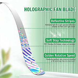 Fly Fans for Tables, 3 Styles Fly Repellent Fan Upgraded DIY Fly Fan Outdoor and Indoor Keep Flies Away, USB Powered, Fly Fan for Outside, BBQ, Restaurants, Picnic, 3 Pack