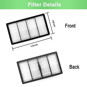 9 Pack Roomba s9 Replacement Parts Compatible for iRobot Roomba s9+ (9550) S9 (9150) Robot Vacuum Cleaner, 1 Set Rubber Brush,4 Filters,4 Side Brushes