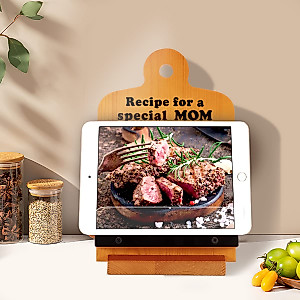 Gifts for Mom Mother Birthday Gifts for Mom from Daughter Son Best Mom Ever Gifts for Mother, Mom Gifts Recipe Book Holder for a Special Mom, Cookbook Stand for Mothers Day Gifts