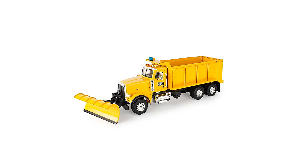 Realistic Peterbilt Snow Plow Toy Truck for Kids | TOMY ERTL