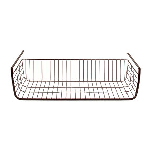 Spectrum Diversified Ashley Large Storage Shelf, Kitchen Cabinet & Pantry Organization & Storage, Bathroom Cabinet Basket, Bronze