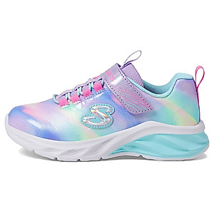 Skechers Unisex-Child Coastline Sneaker, Lavender/Multi, 2 Little Kid