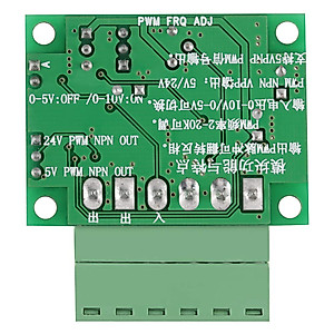 Voltage to PWM Converter, 0-5V/0-10V Analog Input Voltage to 0-100% PWM Signal 2KHZ-20KHZ Converter Module