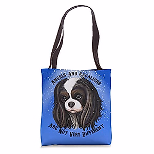 Cavalier King Charles Spaniel, Tricolor Cavalier Tote Bag