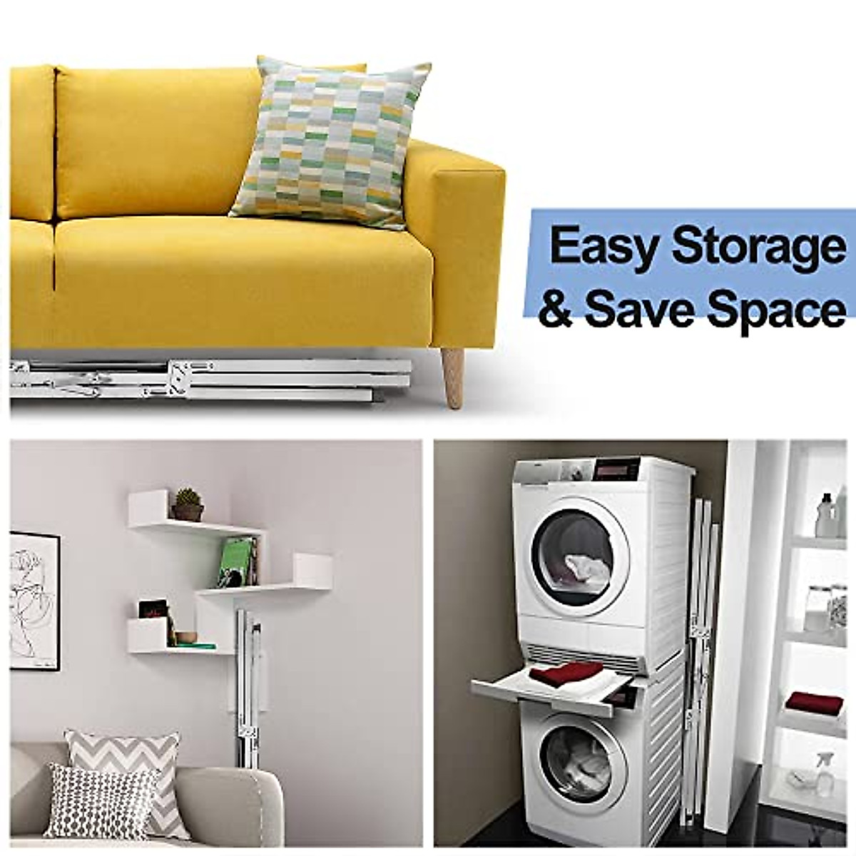 MRCTVG Upgrade 79 Inches Clothes Drying Rack, Premium Stainless Steel Adjustable and Foldable Laundry Drying Rack for Indoor Outdoor, with 20 Windproof Hooks