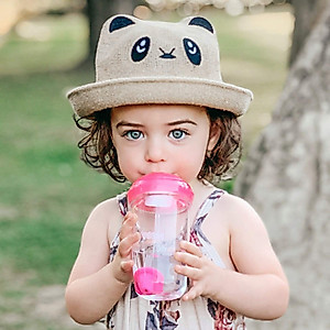 Nuby Tritan No Spill Trainer Cup with Silicone Spout & 360 Weighted Straw with Hygienic Cover, 10 ml