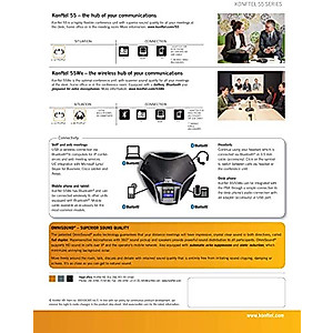 Konftel 55Wx Wireless Bluetooth HD Audio Conference Speaker Phone (Renewed)