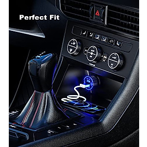 Car Charger, BRCOVAN Dual QC3.0 Port USB Car Charger Adapter, 36W 3A Fast Charge Car Phone Charger with Touch Switch & Blue LED