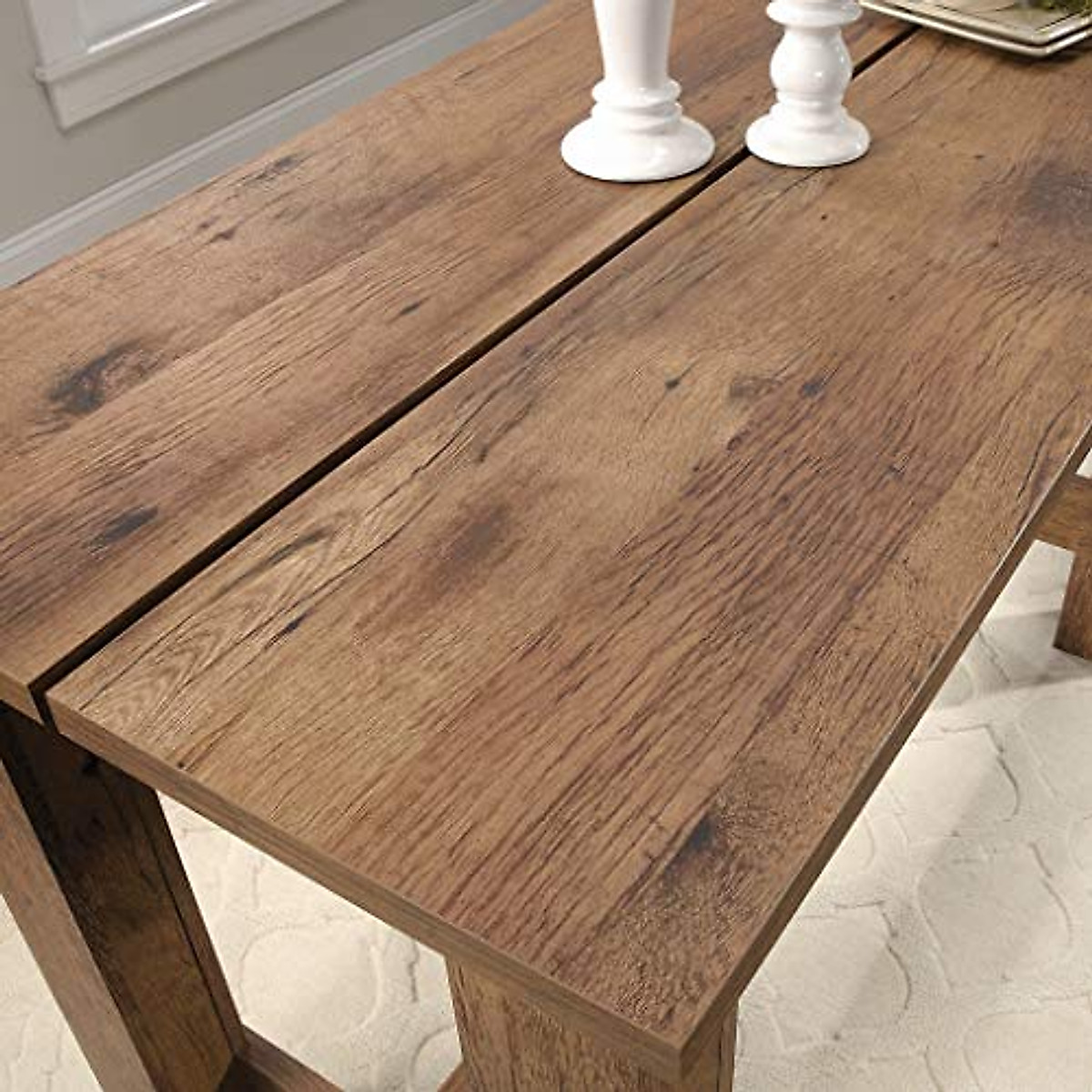 Sauder Boone Mountain Counter Height Dining Table, L: 25.59" x W: 55.12" x H: 35.39", Vintage Oak Finish