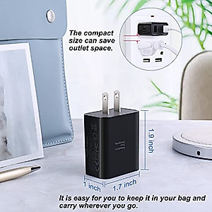 Dual USB Wall Charger, Costyle 3 Pack 30W 2 Ports Adaptive Fast Charging Block (Quick Fast Charger 3.0 & 5V 2.4A) Wall Plug Compatible iPhone 11 XS Max,Samsung Galaxy S10 S9 S8,Note 9 10,Pixel (Black)