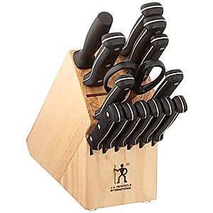 HENCKELS Fine Edge Pro Knife Block Set, 15-pc, Light Brown