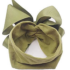 DED 20 Pieces Soft Elastic Nylon Headbands Hair Bows Headbands Hairbands for Baby Girl Toddlers Infants Newborns