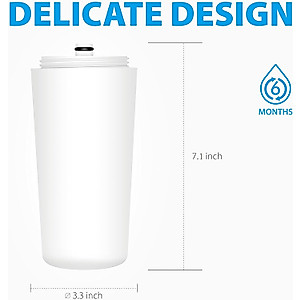 Waterdrop AQ-4125 Shower Filter Replacement for Aquasana® AQ 4125, AQ-4100, AQ-4105, AQ-4100NSH, AQ-4105CHR Shower Water Filter System, Jonathan Product Beauty Shower Filter, Pack of 2
