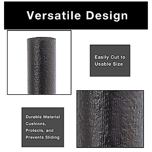 Smart Design Master Solid Grip Shelf Liner - 18 Inch x 4 Feet - Non Adhesive, Strong Grip Bottom, Easy Clean Kitchen Drawer, Cabinet, Cupboard Dresser Protector Cover, Non Slip Rubber Mat - Taupe