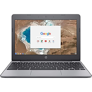 HP 11-v010wm 11.6" Chromebook, Chrome, Intel Celeron N3060 Processor, 4GB RAM, 16GB eMMC Drive