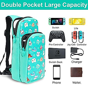 Tangaroa Switch Bag for Switch/Switch OLED - Switch Accessories Travel Crossbody Bag - Portable Backpack (ACNH)