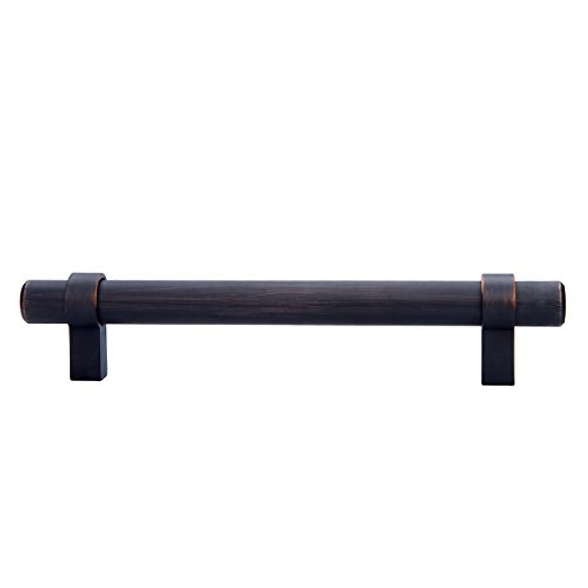 Amazon Basics Straight Bar Cabinet Handle, 6.63-inch Length (5-inch Hole Center), Oil Rubbed Bronze, 10-Pack