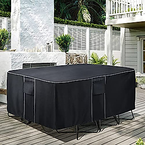 FORSPARK Patio Furniture Covers Waterproof Rectangular, Outdoor Coffee Table Covers Square Heavy Duty -Fits up to 56L×56W×28H Inches