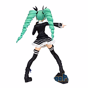 Sega Project Diva Arcade Future Tone Hatsune Miku Super Premium Action Figure Dark Angel, 9"