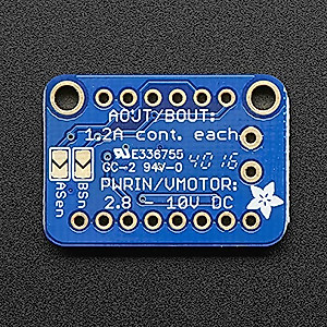 Adafruit (PID 3297 DRV8833 DC/Stepper Motor Driver Breakout Board