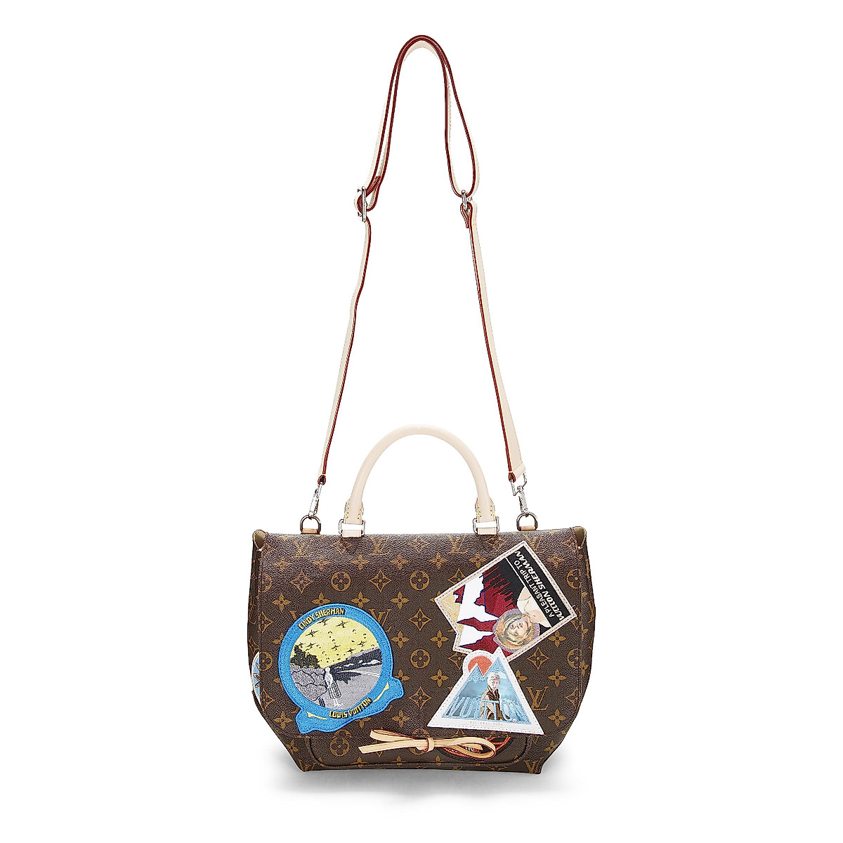 Louis Vuitton, Pre-Loved Cindy Sherman x Louis Vuitton Iconoclasts Collection Monogram Canvas Messenger, Brown