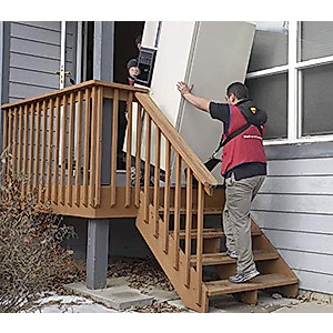 Nielsen Products Shoulder Dolly 3500 Heavy Duty Pro Lift - Padded 2-Person Lifting and Moving System For Professional Movers, Delivery Teams, Industrial and Construction Workers , Black - HD3500