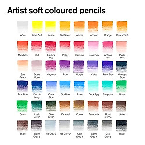 Winsor & Newton Studio Collection Artist Pencils, Color Pencils, Set of 48