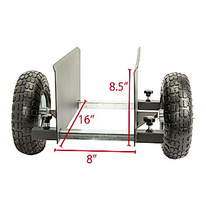 Extreme Max 5001.6409 Panel Moving Dolly with Pneumatic Wheels for Indoor & Outdoor Use