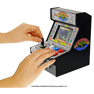 My Arcade Street Fighter 2 Champion Edition Micro Player-Fully Playable, Includes CO/VS Link for Multiplayer Action, 7.5 Inch Collectible, Full Color Display, Battery or Micro USB Powered