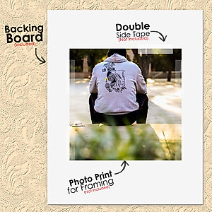 Golden State Art, 16x20 Picture Mat Matte Backerboards for Framing. Pack Contains 50 Backing Boards (White, 50 Pack)