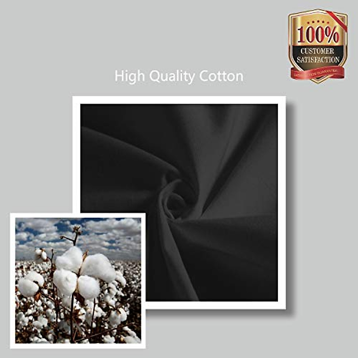 TOPDesign 2 | 6 | 12 Pack Super Strong Large 17.5"x16.5"x5" 10oz Cotton Canvas Tote Bag, Reusable Grocery Shopping Bags, Blank Black Bags for Crafts, DIY Your Creative Designs (Pack of 2)