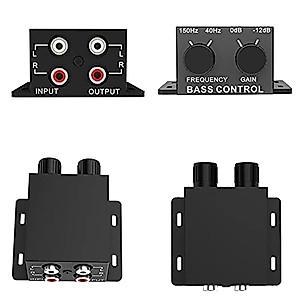 Universal Car Audio Amplifier,MoreChioce Car Amplifier Audio Subwoofer Bass Control Knob Audio Amplifier Bass RCA Level Volume Control Knob for Car and Home Computer