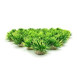 40 Pcs Artificial Small Water Plants, Fish Tank Aquarium Grass Decorations, Made of Soft Plastic