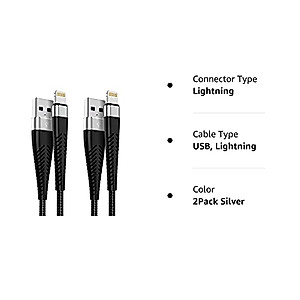 Apple MFi Certified iPhone Charger Cable 10ft, 2Pack Long Lightning Cable 10 Foot, High Fast/Data Sync 10 Feet Apple Charging Cable Cord for Apple iPhone 13/12/11 Pro/11/XS MAX/XR/8/7/6s/6/Plus/5,iPad