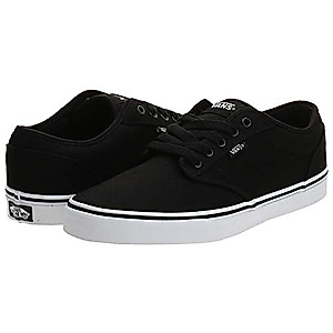 Vans Men's^Men's Atwood Low-Top Sneakers, Canvas Black White, 11 UK