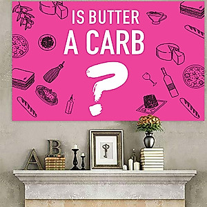 Is Butter A Carb? Hot Rose Pink Happy Birthday Banner Burn Book Theme Decorations Decor for Bridal Shower Wedding Night Out Hen Movie Bachelorette Party Girls Woman Birthday Party Favors Background