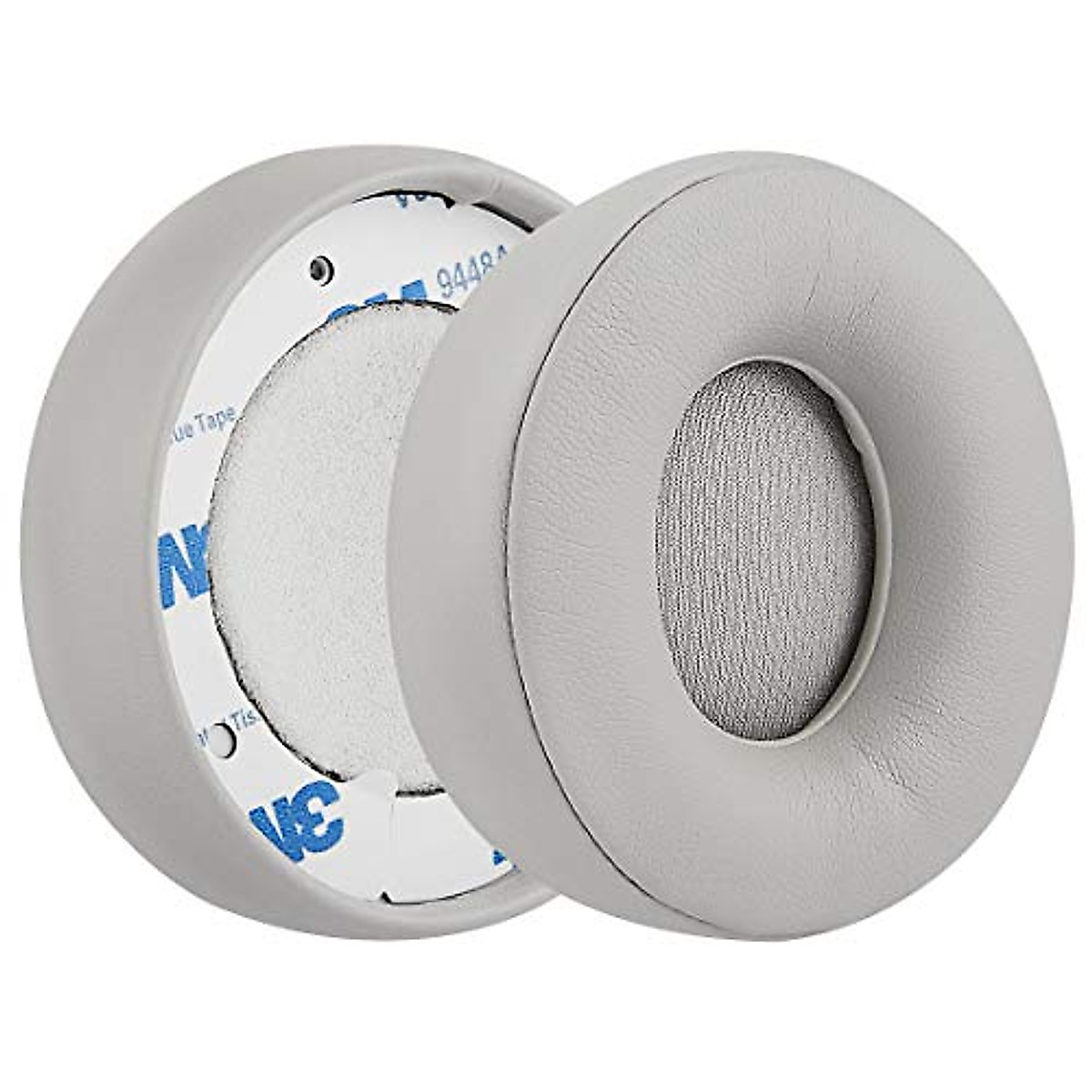 Geekria QuickFit Replacement Ear Pads for Beats Solo Pro (A1881) Headphones Ear Cushions, Headset Earpads, Ear Cups Cover Repair Parts (Grey)